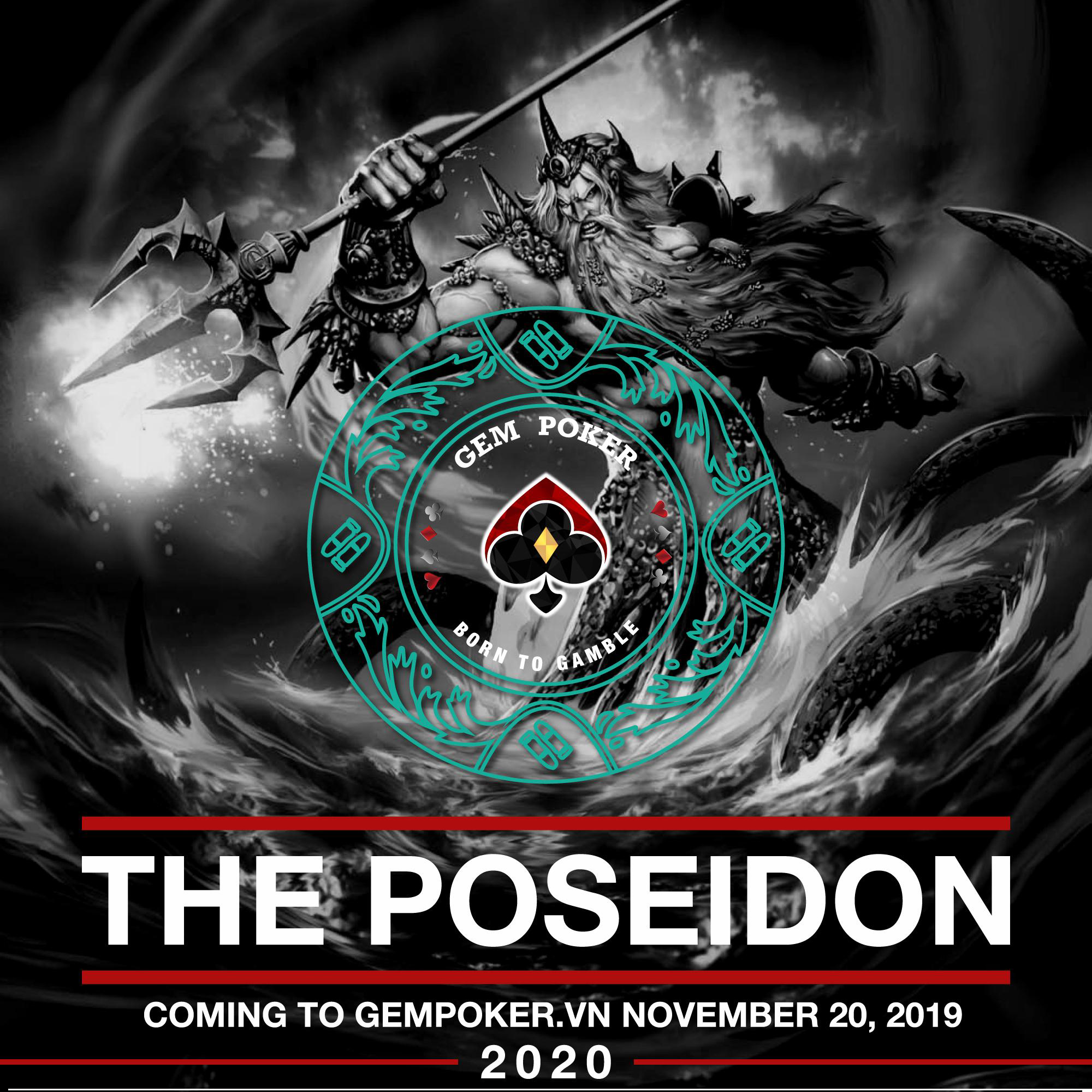 CLAY POKER CHIP SET 500 POSEIDON I GEM POKER